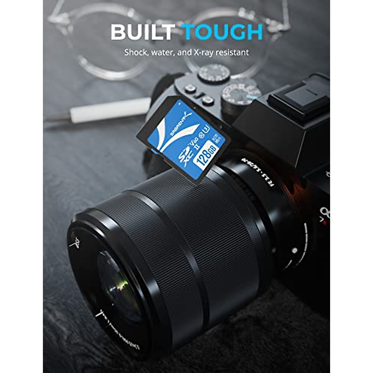 SABRENT Rocket V60 128GB SD UHS-II Memory Card R270MB/s W170MB/s (SD-TL60-128GB)