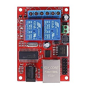 Davitu Motor Controller - P15D LAN Ethernet 2 Way Relay Board Delay Switch TCP/UDP Controller Module WEB Server
