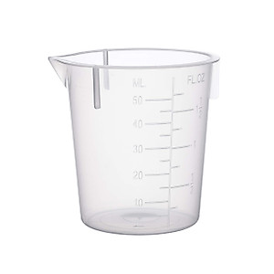 Consolidated Plastics 45374 Disposable Beaker, Polypropylene, 50 mL, 100 Piece