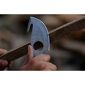 Bushcraft Handmade Damascus Steel Fixed Blade Skinning Hunting Knife With Gut Hook Best For Outdoor Camping Skinner Deer Fishing Hiking Edc Survival Knives For Men (Rose Wood)