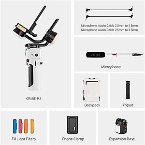 Zhiyun Crane M3 Pro Handheld 3-Axis Stabilizer, Gimbal Stabilizer for Mirrorless Camera, Gopro, Smartphone