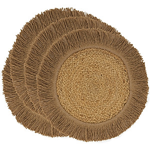 Jute Fringe Placemats (Set of 4)