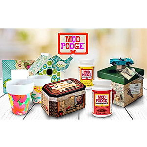 Mod Podge Bundle, 8 Ounce Gloss and Matte Medium Waterproof Sealer, Pixiss Accessory Kit with Foam Brushes, Gloves, Glue Spreaders and More 8oz