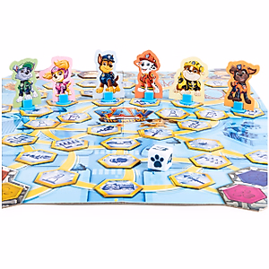 PAW Patrol: The Movie, Adventure City Lookout Tower Board Game Chase Marshall Skye Ryder Rubble, for Preschoolers, Kids, & Families Ages 4 and up