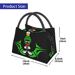 DHOUTSL Lunch Bag Marvin Anime The Martian Portable Reusable Lunch Box Insulated Lunch Tote for Office Outdoor Picnic Women Men Handbags Tote 11 X 6.5 X 7in