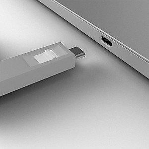 LINDY 40427 USB Type C Port Blocker Key, White - Pack of 4