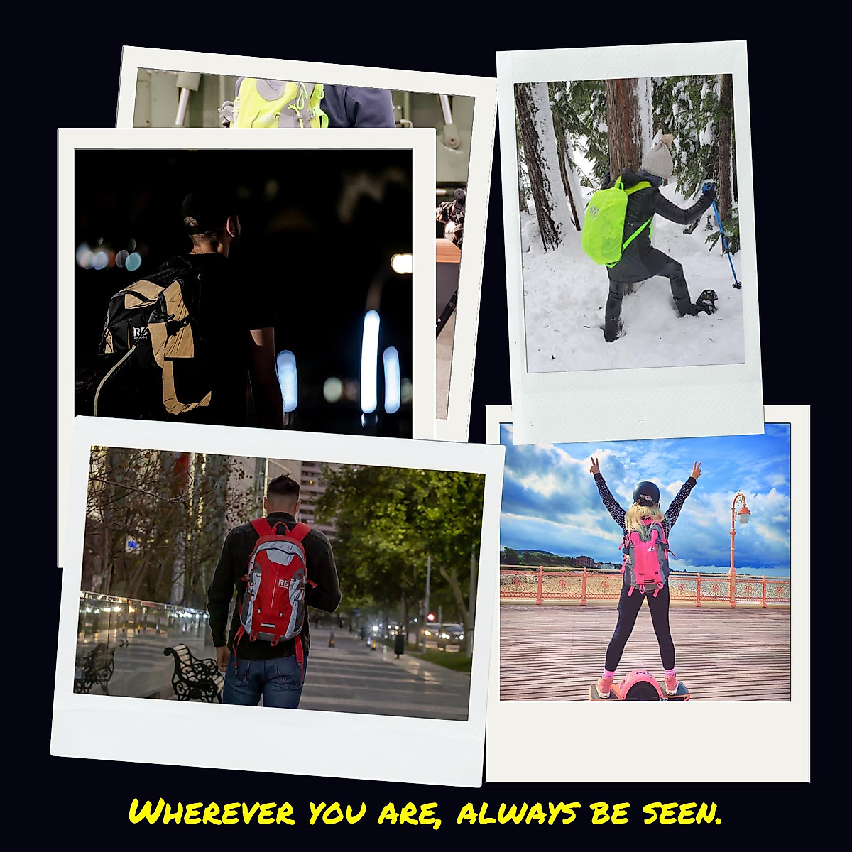 riderbag Reflective Motorcycle Backpack 35L, Lightweight Water-Resistant Daypack with Laptop Pocket for Commuting, Biking, and Daily Use – Red