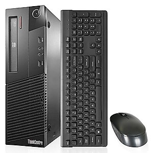 Lenovo Thinkcentre M83 Desktop Refurbished Computer Tower PC, Intel i7 4790 up to 4.0GHz, 32GB RAM,512GB SSD, Built-in AC WiFi, DVD, Windows 10 Pro (Renewed)