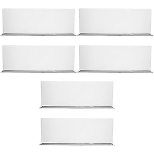 Baluue Plastic Shelf Divider - 6pcs PVC Dividers Baffle with Thicken Plastic Clapboard Shelving Splitter for Cabinet Supermarket Vertical Organize