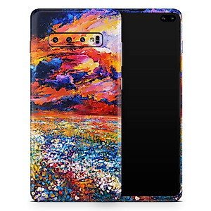 DesignSkinz Oil Painted Meadow Protective Vinyl Decal Wrap Skin Cover Compatible with The Samsung Galaxy S20 (Screen Trim & Back Glass Skin)
