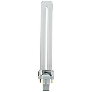 OSRAM SYLVANIA Dulux S Ecologic Pl Type Compact Lamp, S (T4), 13 Watt, 3500K, 82 CRI, Gx23, 120 Volts-683365