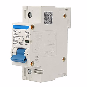 YWBL-WH Circuit Breaker DZ47-125 1P Current 30mA Leakage Air Switch 0.1S 7.5KA (125A)