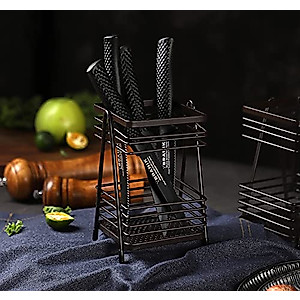 BRANIK Black Steak Knives set of 4, Special Non-Stick Coating on each of these Steak knives making them dishwasher safe. This Black Steak Knife Set is razor-sharp, lightweight, and user-friendly.