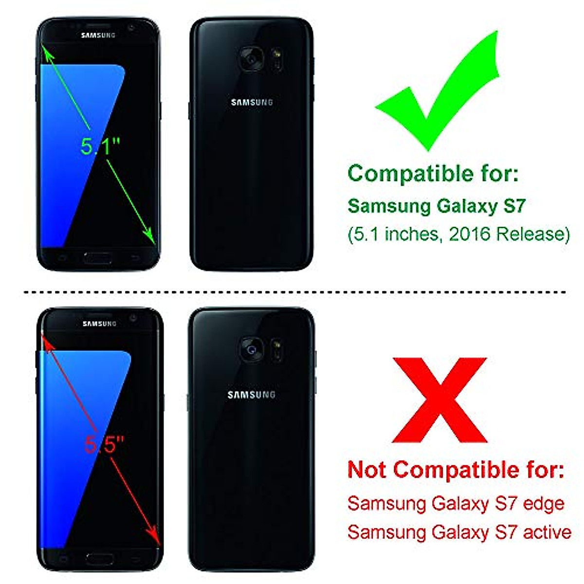 SYONER Galaxy S7 Case, [Shockproof] Defender Protective Phone Case Cover for Samsung Galaxy S7 (5.1", 2016) [Green]