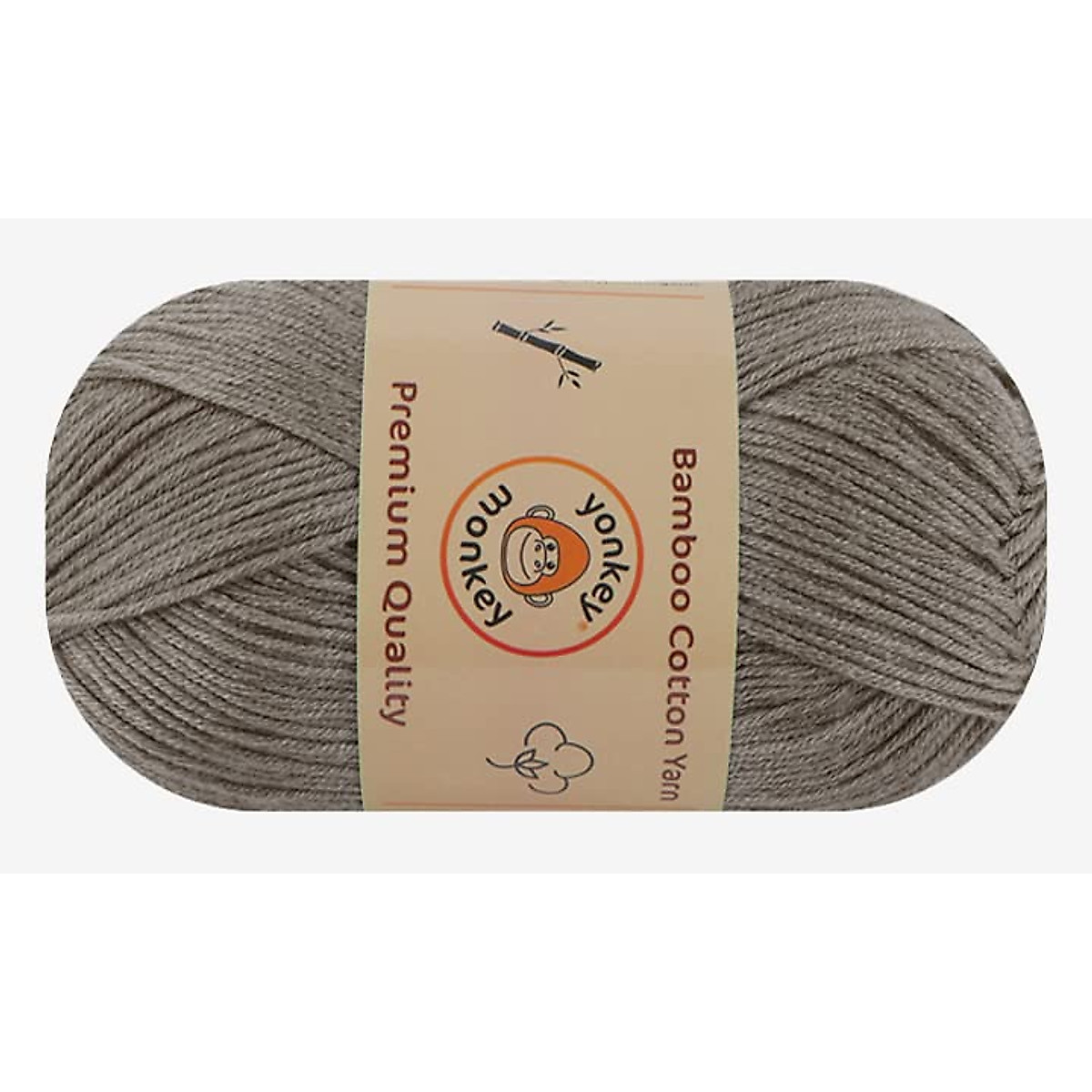 10-Pack Yonkey Monkey Skein Tencel Yarn - 70% Bamboo, 30% Cotton - Softest Quality Crocheting, Knitting Supplies - Lightweight and Breathable Fabric Threads 210 Meters