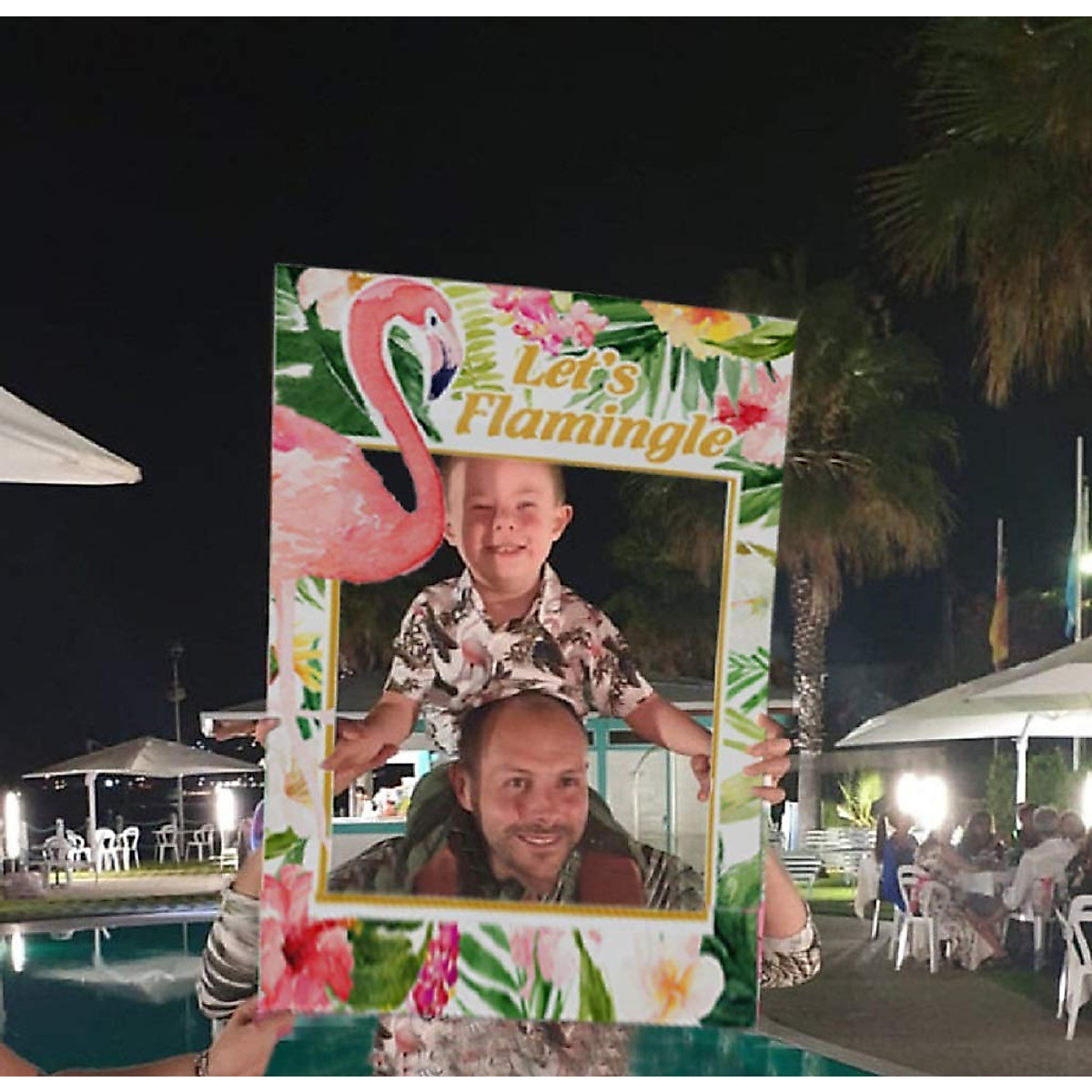 LaVenty Flamingo Bridal Shower Photo Prop Frame Tropical Bridal Shower Photo Booth Bridal Shower Photo Booth Flamingo Bridal Shower Photo Prop Bachelorette Photo Prop