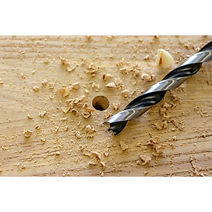 Fisch Fsf-320791 Brad Pt. Drill Bit 7Piece Set Chrome Vanadium Includes 1/8, 3/16, 1/4, 5/16, 3/8, 7/16 & 1/2" (01200007K01)