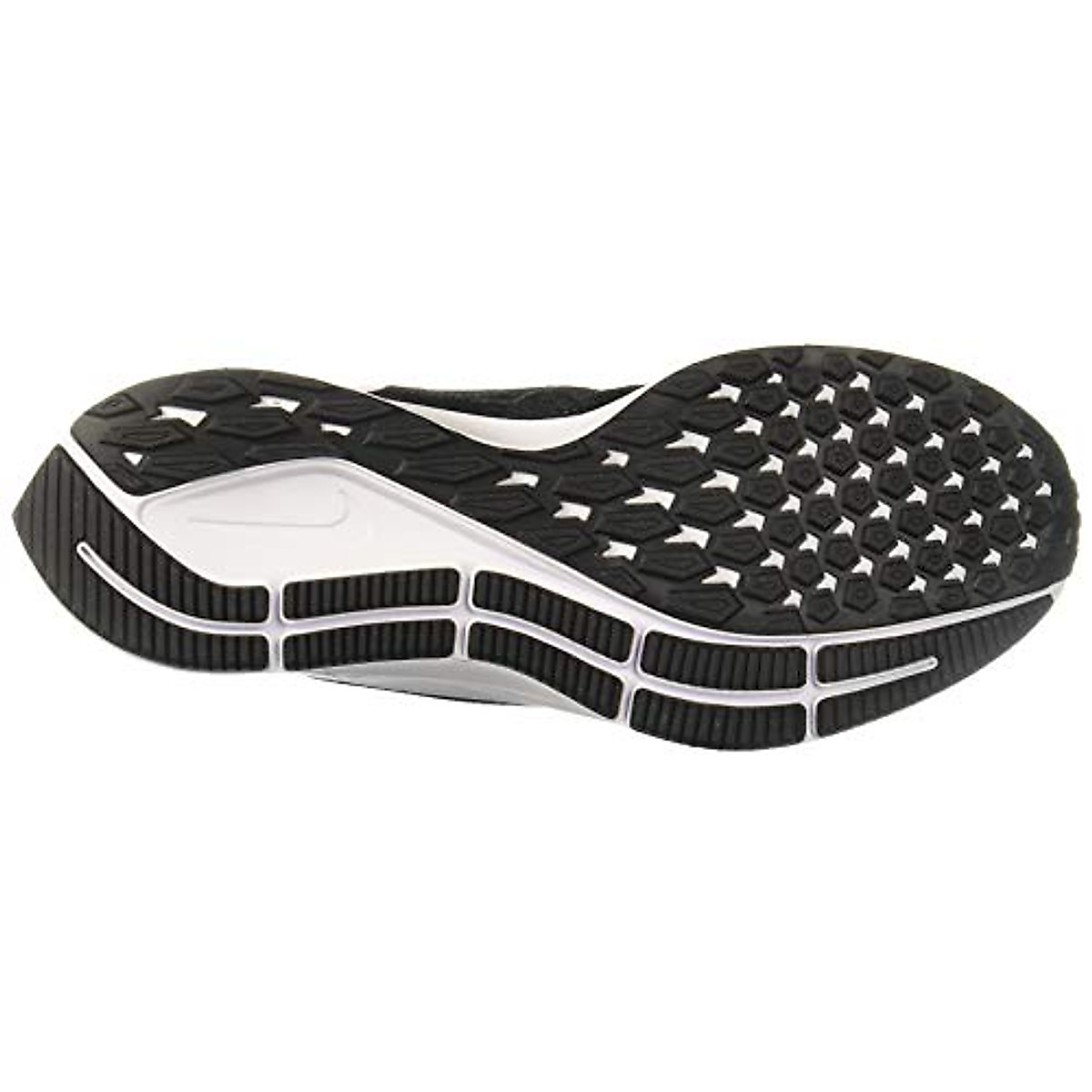 Nike Women's Air Zoom Pegasus 36 Running Shoes, Black/White-thunder Grey, 7