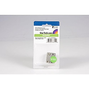 StarTech.com Right Angle DB9 to DB9 Serial Cable Adapter Type 2 - M/F (GC99MFRA2),Gray