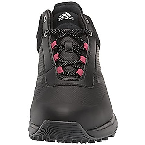 adidas Women's S2G Spikeless Mid-Cut Golf Shoes, Core Black/Dark Silver/Wild Pink, 7.5