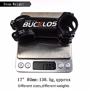 BUCKLOS Road Bike Stem 31.8 60mm 70mm 80mm 90mm 100mm 110mm 120mm 6 17 Degree - 3K Carbon Fiber + Aluminum Road Mountain Bike Stem Superlight Strengthen, fit 31.8mm Handlebar Stem 28.6mm Fork.