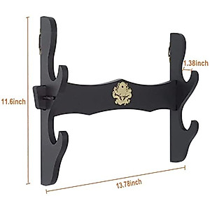 LUCKNIGHT Display Stand Wall Mount Sword Holder Samurai Sword Rack Wakizashi Decorative Display Stand Hanger Sword Stand