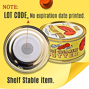 Red Feather Canned Butter A real butter from new Zealand-100% pure no artificial colors or flavors-Great For Hurricane Preparedness Emergency Survival Earthquake Kit-(2 Cans/12Oz Each)