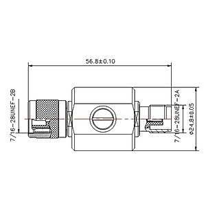 Lightning Procter TNC Male to Female DC-3GHZ Square 90V Gas Tube Discharge Surge Arrester