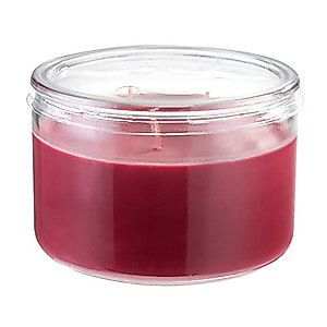 CANDLE-LITE Scented Juicy Black Cherries Fragrance, One 10oz. 3-Wick Aromatherapy Candle with 20-40 Hours of Burn Time, Dark Red Color, 10 oz