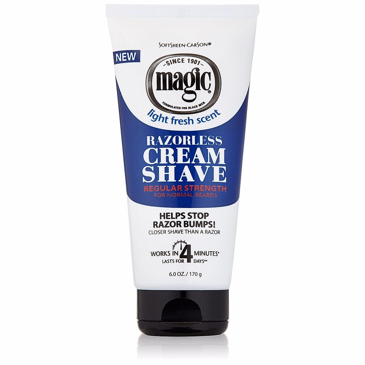 SoftSheen Carson Magic Regular Razorless Cream Shave 6 Oz (Pack of 6)