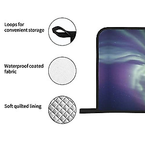 Aurora Printed Oven Mitts and Pot Holders Sets (4-Piece Set) with Durable Heat Resistant for Baking Cooking