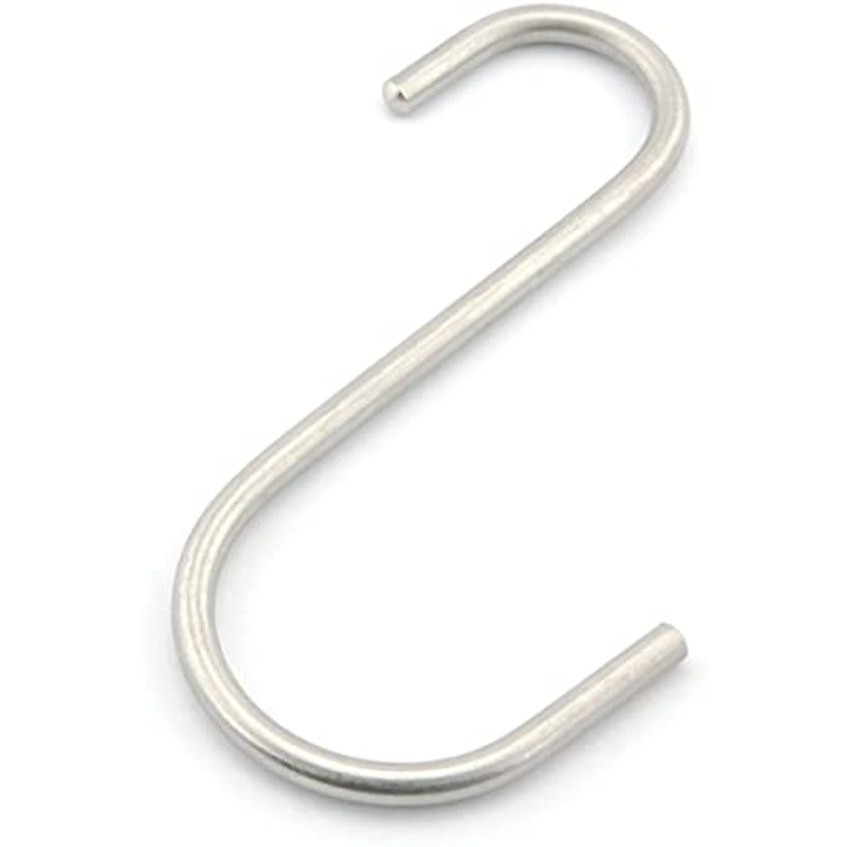 6 Pack 4.8 Inch Heavy Duty Solid Stainless Steel S Hook S Shape Durable Hanging Hooks for Heavy Items Tools, Auto Parts, Bicycle, Tires, Hoses.