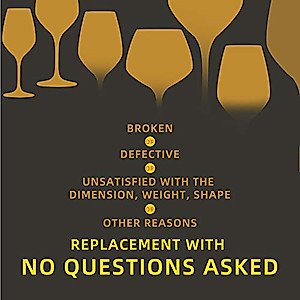FAWLES Crystal Stemless Wine Glasses Set of 12, 15 Ounce Smooth Rim Standard Wine Glass Tumbler for Red, White Wine, Dishwasher Safe
