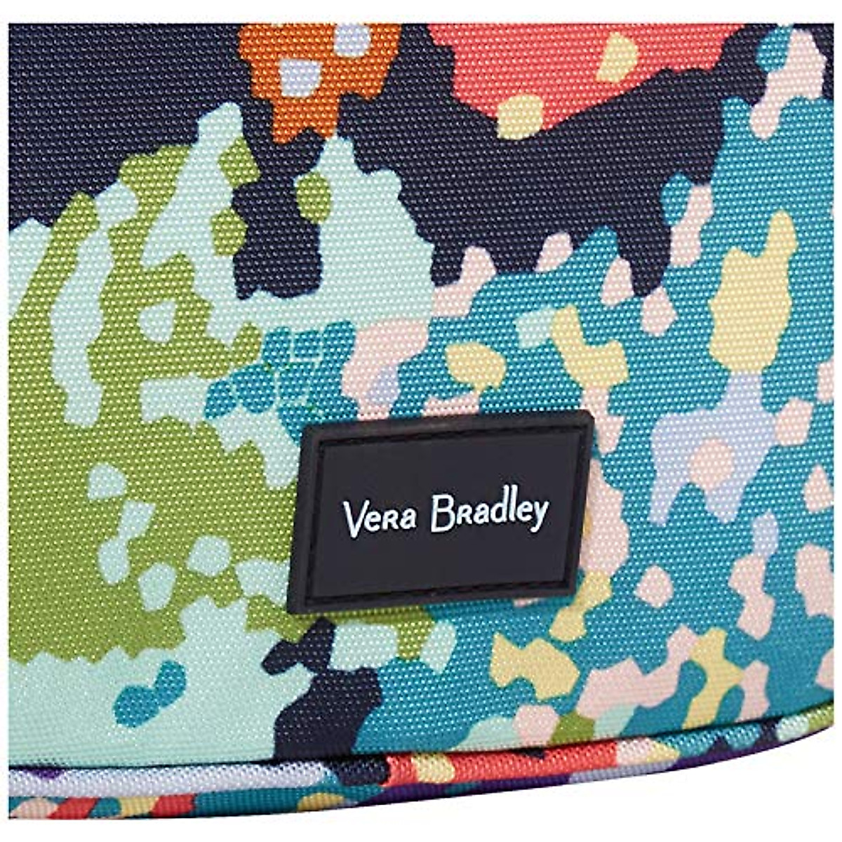 Vera Bradley Women's Recycled Lighten Up ReActive Lunch Bunch Lunch Bag, Happy Blooms Cross-Stitch, One Size