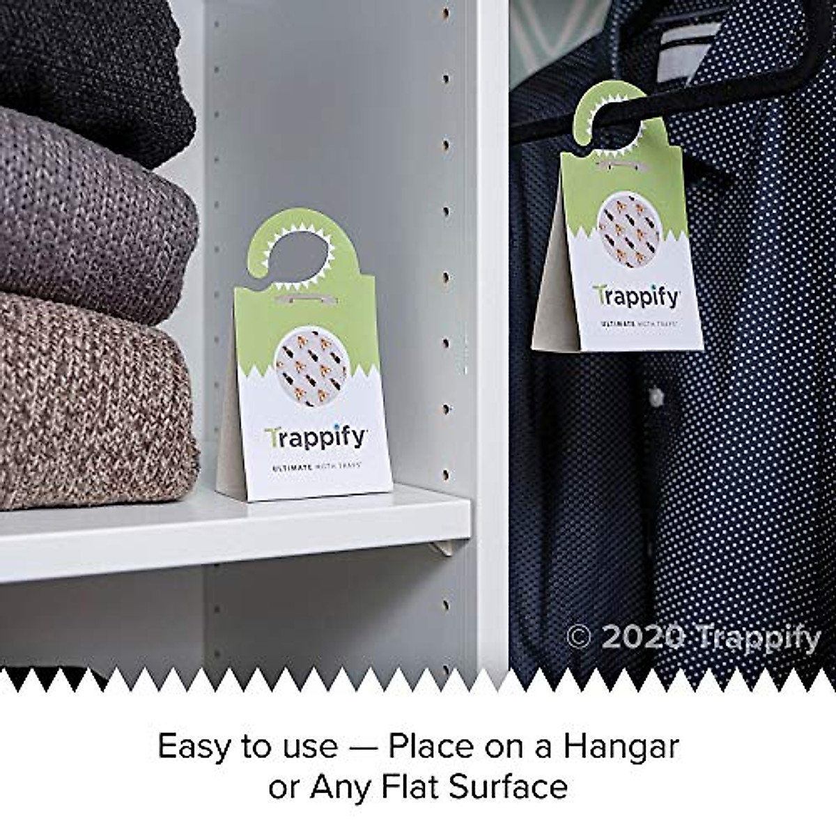 Trappify Sticky Gnat and Fly Traps for Home Pest Control - Fly, Gnats, Moths and Other Flying Insects Traps with Extra Sticky Adhesive - Disposable Fly, Gnat and Moths Catcher - 18 Traps