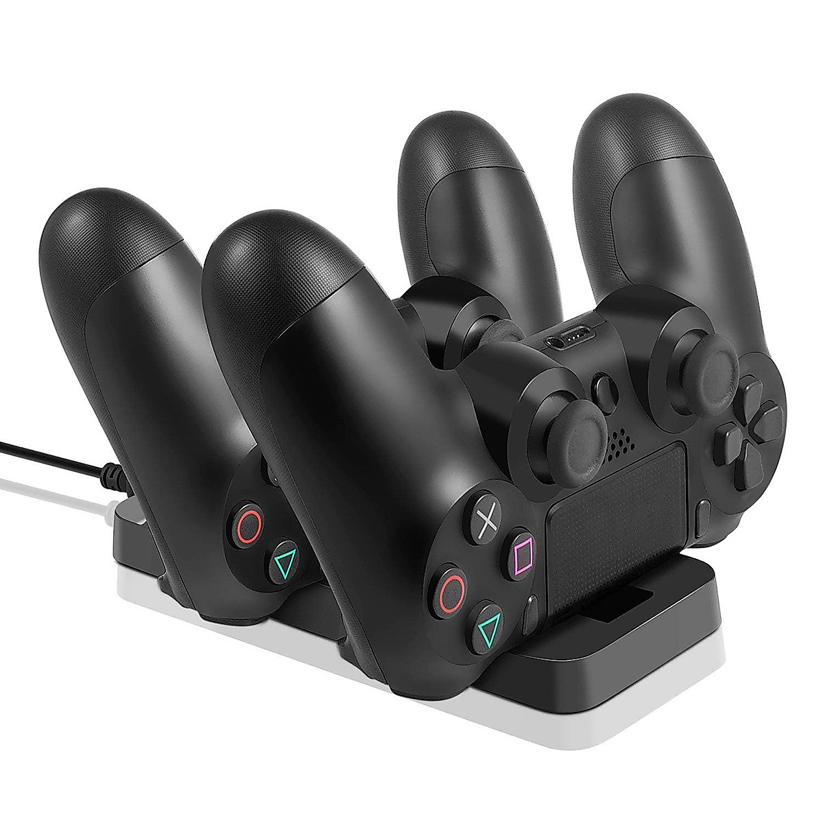 PS4 Controller Charger Dual Charging Station Dock for PlayStation 4 DualShock Controllers(PS4, PS4 Pro, PS4 Slim)