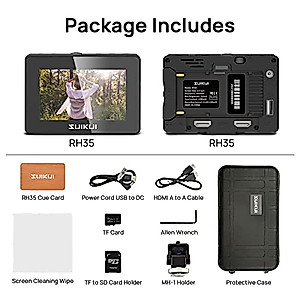 SUIKUI RH35 Unlimited Recording Camera Monitor 1080P 30FPS Capture and Photographic Stream Video Screens from HDMI