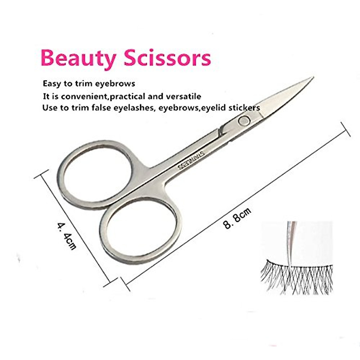 Yimart Professional Eyebrow Tweezer Set False Eyelash Extension Tool Kits Set Eyebrow Tweezers Eyebrow Trimmer Stainless Steel Eye Lashes Tweezers 7Pcs Grafting false eyelashes Makeup Accessories