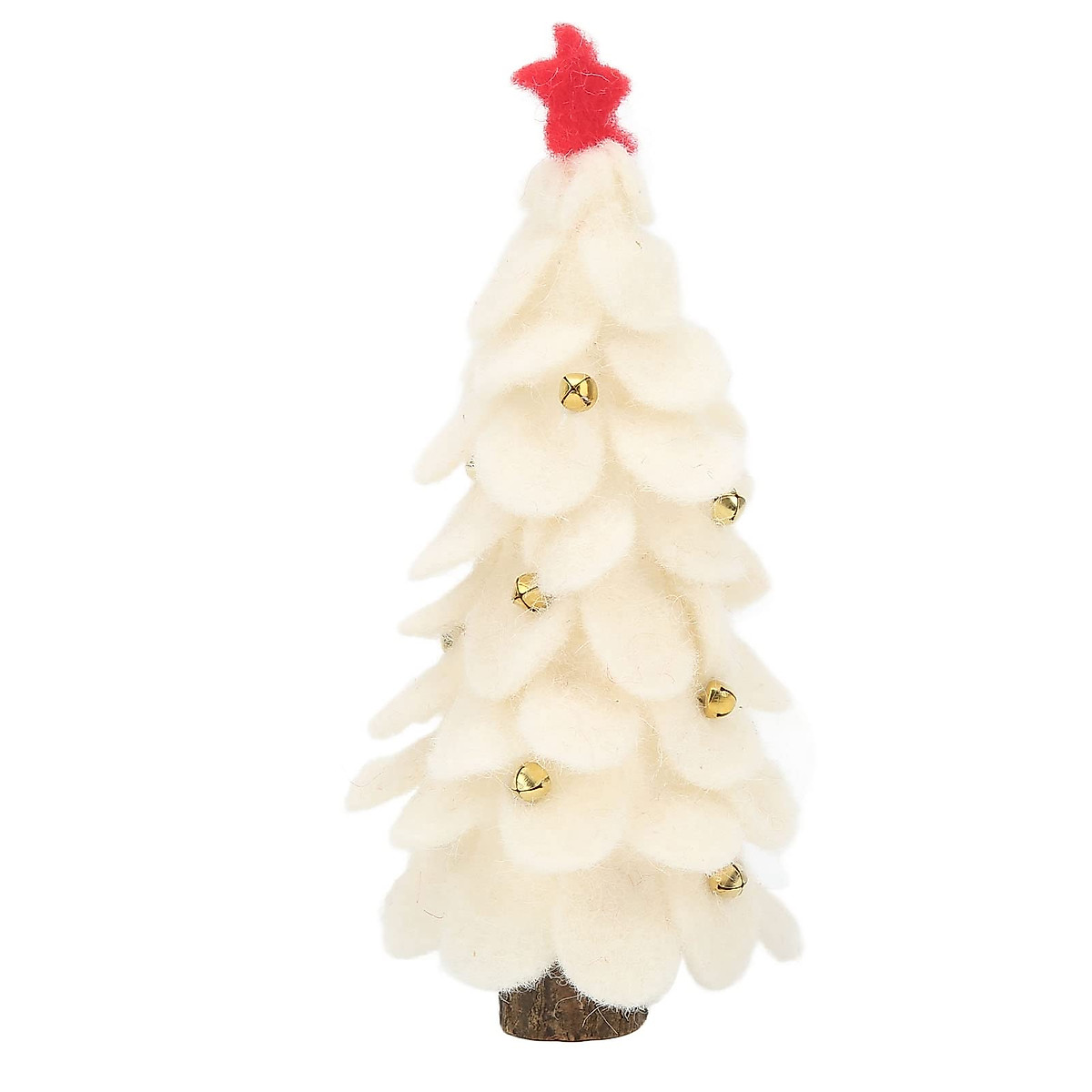 Artificial Mini Christmas Tree, New Christmas Decoration, Wool Felt Christmas Tabletop Christmas Tree, Wool Felt Christmas Tree Ornament Home New Year Party Ornament White Big Size, for Home Office