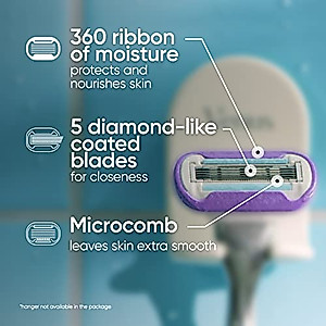 Gillette Venus Extra Smooth Swirl Women's Razor Blade Refills - 4 Count