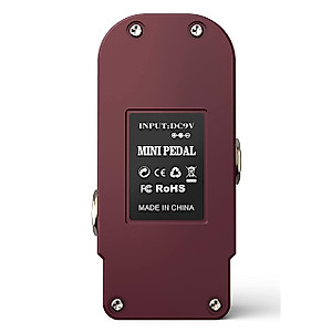 AZOR Spring Reverb Guitar Effect Pedal with Guitar Effect Pedal Cables 3 Pack (Gold)