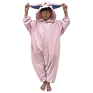 SAZAC Kigurumi - Pokemon - Espeon - Onesie Jumpsuit Halloween Costume -Kids Size (5-9 Year Old)