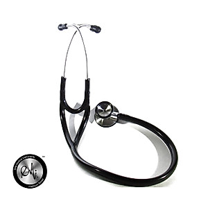 EMI Platinum Series Deluxe Black Cardiology Stethoscope with pressure sensitive Diaphragm ESC-333