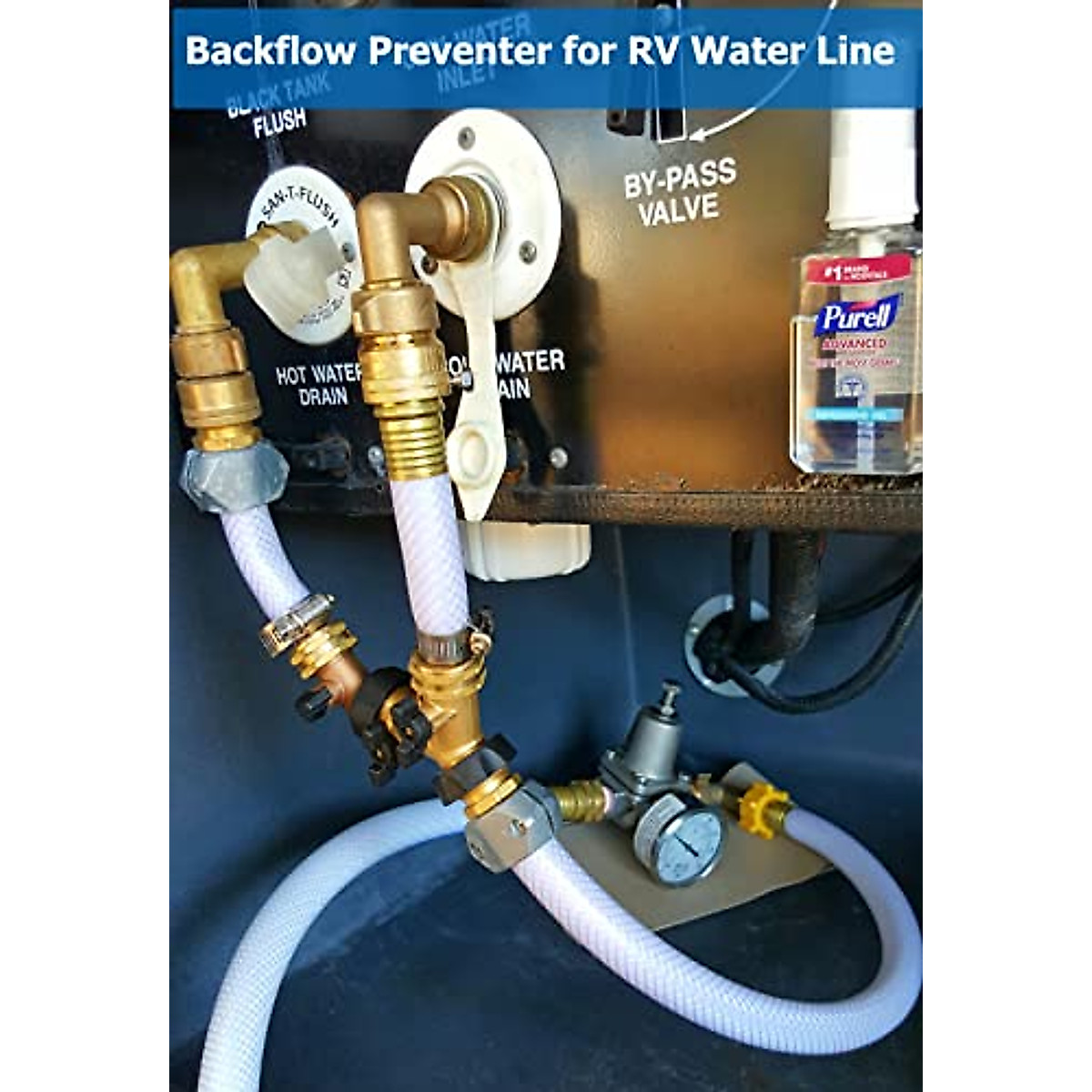 WHK Hose Bib Backflow Preventer Vacuum Breaker,Garden Hose Check Valve to Connect 3/4 Inch Outdoor Faucet Spigot,Sprinkler,RV,Anti-Siphon,2 Packs