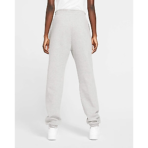 Nike Women's NSW Sportswear Essential Fleece Pants, Dk Grey Heather/White, X-Large