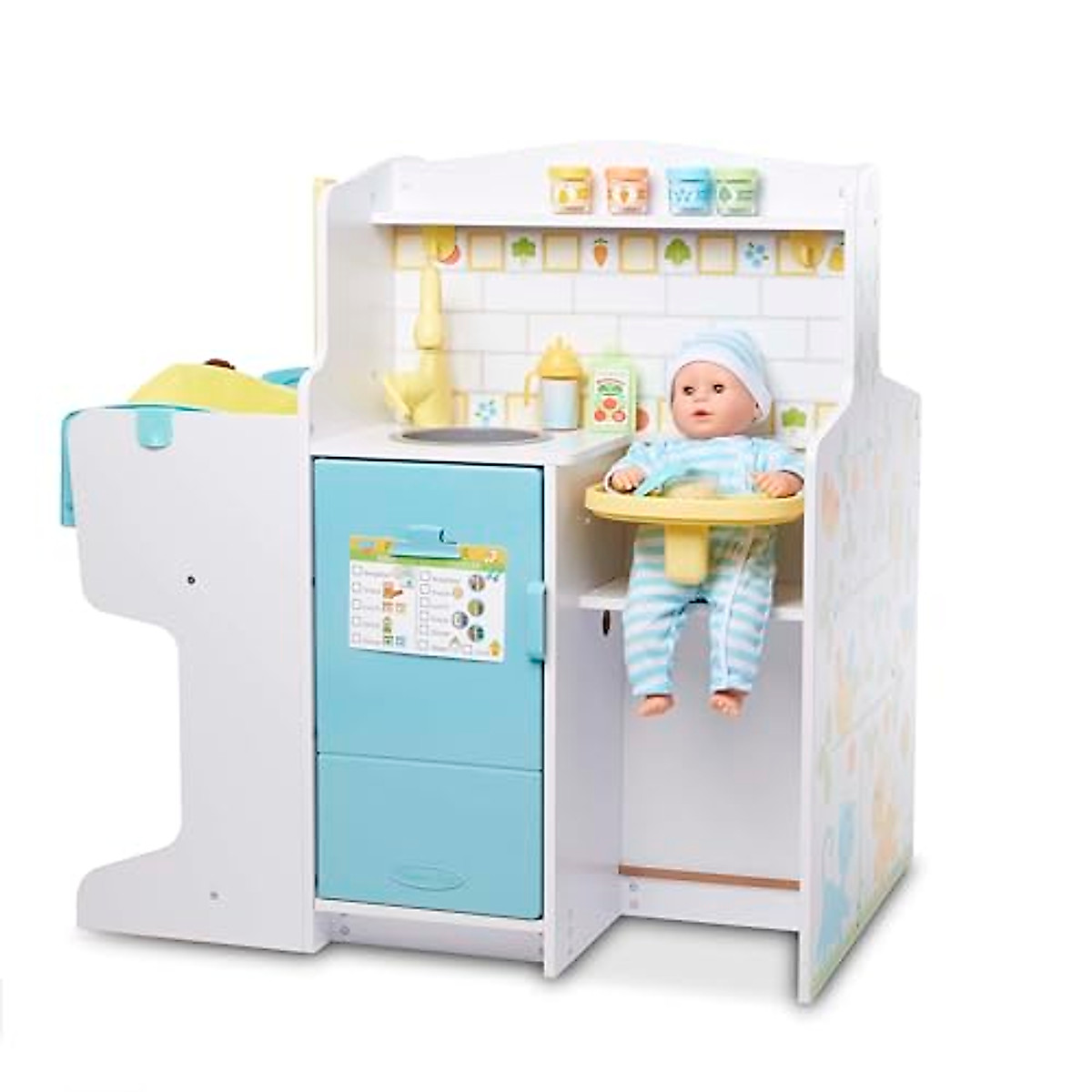 Melissa & Doug Mine to Love Baby Care Activity Center for Dolls - Kitchen, Nursery, Bathing-Changing - Pretend Play Baby Doll Accesories And Activity Center Play Set
