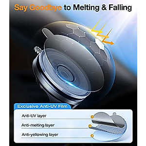 VICSEED Universal Phone Mount for Car [Strong Suction] [Flexible Durable Long Arm] Gooseneck Car Phone Holder Mount Windshield Dashboard 360 Rotation Cell Phone Holder Car for All Mobiles & Cases