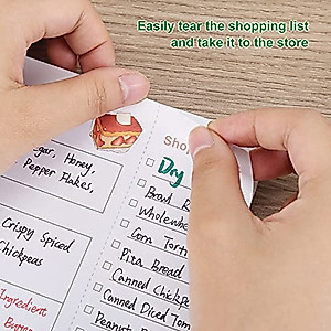 Weekly Meal Planner Notebook and Food Planner with Easy Tear off Grocery List & Expense Tracker Organizer, 52 Weeks, 10"X7", Spiral Design