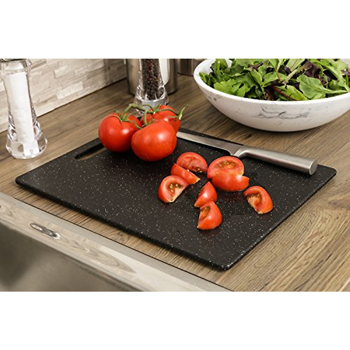 Dexas Superboard Pastry Board and Cutting Boards, Set of Two, Midnight Granite Color