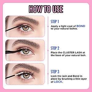 BEPHOLAN Lash Bond and Seal, DIY Eyelash Extension Bond & Seal, Lash Glue Mascara Infused with Biotin & Vitamin E–Super Strong Hold & Latex Free, Suitable for Sensitive Eyes, 0.30 oz